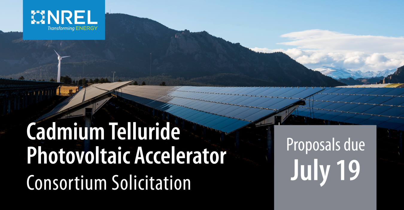 Leadership Wanted For Cadmium Telluride Photovoltaic Accelerator
